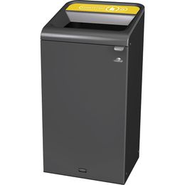 Rubbermaid Wertstoffsammler Configure™, verzinkter Stahl, Volumen 125 l, gelb