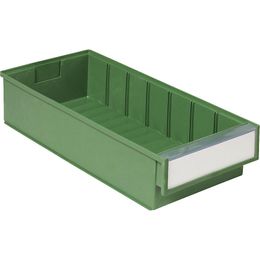 treston BiOX Regalkasten, grün, LxBxH 400 x 186 x 82 mm, VE 15 Stk