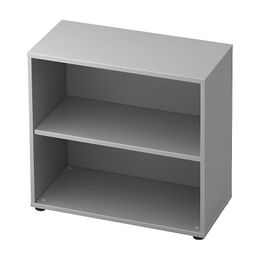eurokraft pro Büroregal, 1 Fachboden, HxBxT 748 x 800 x 400 mm, lichtgrau