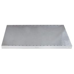 eurokraft pro Fachboden verzinkt extra, Kantenhöhe 40 mm, VE 2 Stk, BxT 1300 x 600 mm