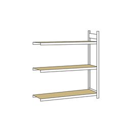 Schulte Weitspannregal, mit Spanplatte, Höhe 2000 mm, Spannweite 1500 mm, Anbauregal, Tiefe 500 mm