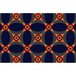 NOTRAX Schmutzfangmatte, Notrax Déco Design™, LxB 900 x 600 mm, blau/orange