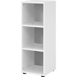 eurokraft pro Regal, HxB 1100 x 400 mm, 2 Fachböden, weiß