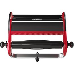 Tork Putzpapierrollenhalter, Wandhalter mit Abreißschiene, schwarz / rot