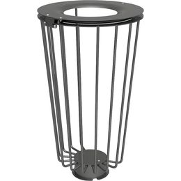 PROCITY Abfallkorb LOFOTEN, Volumen 100 l, grau