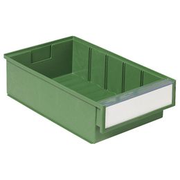 treston BiOX Regalkasten, grün, LxBxH 300 x 186 x 82 mm, VE 15 Stk