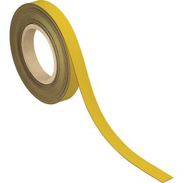Maul Kennzeichnungsband, magnethaftend, LxB 10000 x 20 mm, VE 2 Stk, gelb
