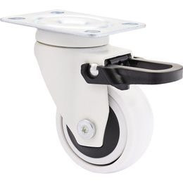 Wagner Möbel-Lenkrolle 3C-Serie, Radbreite 20 mm, VE 4 Stk, Ø 50 mm, Lenkrolle mit Total-Feststeller