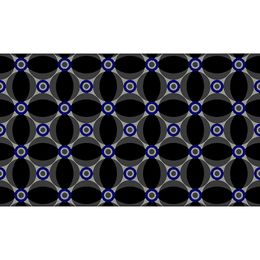NOTRAX Schmutzfangmatte, Notrax Déco Design™, LxB 1500 x 900 mm, blau/schwarz
