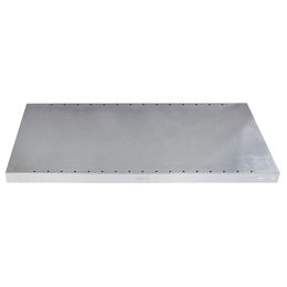 eurokraft pro Fachboden verzinkt extra, Kantenhöhe 40 mm, VE 2 Stk, BxT 1000 x 400 mm