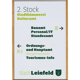 Wegweiser Alu-Holz-Serie Bronze - kaiserkraft