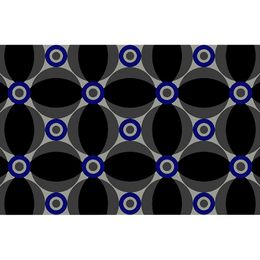 NOTRAX Schmutzfangmatte, Notrax Déco Design™, LxB 900 x 600 mm, blau/schwarz