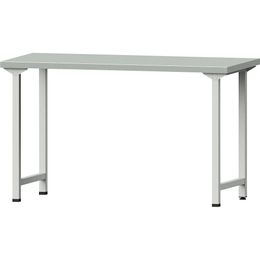 ANKE Werkbank, Gestellbauweise Serie V, Grundmodell, BxT 1500 x 700 mm, Stahlblechbelagplatte, Höhe 890 mm
