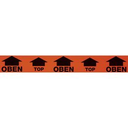ratioform PVC-Warnklebeband, Aufdruck OBEN/TOP, Bandbreite 50 mm, VE 3 Stk, ab 20 VE