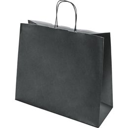 ratioform Papiertragetasche FRESH, schwarz, LxBxH 280 x 320 x 130 mm, 100 g/m&sup2;, VE 250 Stk, ab 10 VE