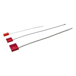 ratioform Drahtseilplombe, Stahl, rot, Au&szlig;enl&auml;nge 380 mm, ab 10 Stk