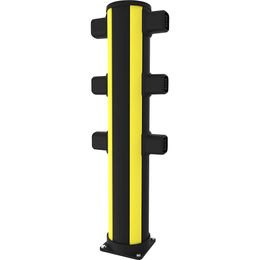 Axelent Fußgänger-Poller X-Protect, Höhe 1160 mm, 6 Anschlüsse, gegenüberliegend