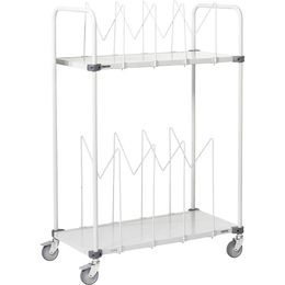 treston Kartonwagen HCT410, mit 2 Böden und Kartonhaltern, LxBxH 530 x 1090 x 1515 mm