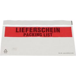 ratioform Dokumententaschen Premium light, Aufdruck Lieferschein, VE 250 Stk, DIN lang, ab 10 VE