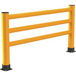 Ampere Rack Mammut Sicherheitsgel&auml;nder, Handlauf, mit 3 Querstangen, L&auml;nge 2 m