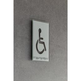 Türschild Piktogramm WC, Braille - kaiserkraft