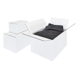 ratioform terra Wellpapp-Faltkarton, au&szlig;en/innen wei&szlig;, LxBxH 550 x 350 x 350 mm, ab 40 Stk