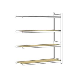 Schulte Weitspannregal, mit Spanplatte, Höhe 2500 mm, Spannweite 2250 mm, Anbauregal, Tiefe 800 mm