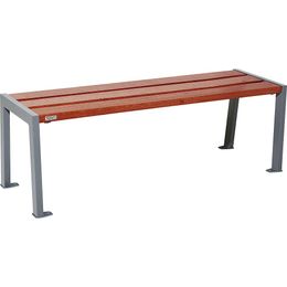 PROCITY Holzsitzbank SILAOS® ohne Rückenlehne, Höhe 437 mm, Länge 1200 mm, anthrazitgrau, mahagoni