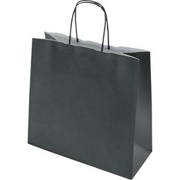 ratioform Papiertragetasche FRESH, schwarz, LxBxH 240 x 250 x 110 mm, 100 g/m&sup2;, VE 250 Stk, ab 10 VE