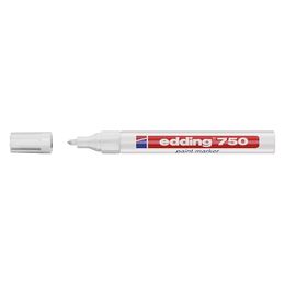 Lackmarker edding&reg; 750, Strichst&auml;rke 2 - 4 mm, VE 10 Stk, wei&szlig;, ab 10 VE kaiserkraft