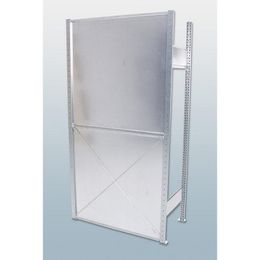 eurokraft pro Rückwand, verzinkt, für Höhe 2000 mm, für Breite 1000 mm