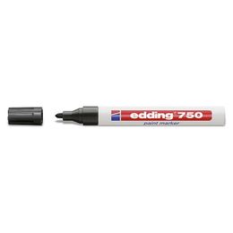 Lackmarker edding 750, Strichst&auml;rke 2 - 4 mm, VE 10 Stk, schwarz kaiserkraft