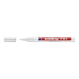 Lackmarker edding&reg; 751, Strichst&auml;rke 1 - 2 mm, VE 10 Stk, wei&szlig;, ab 10 VE kaiserkraft