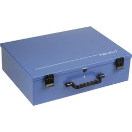 eurokraft pro Sortimentskoffer aus Stahlblech, leer ohne Systemdosen, HxLxB 133 x 472 x 340 mm