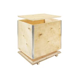 ratioform economy Holzfaltkiste, mit Kufen, Au&szlig;en-LxBxH 755 x 595 x 547 mm
