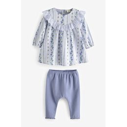 next Shirt & Leggings 2-teiliges Baby-Set mit Gewebe-Bluse und Leggings (2-tlg)