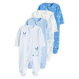 next Schlafoverall Baby-Schlafanzüge mit Reißverschluss 4er-Pack (4-tlg)