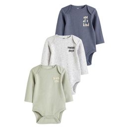 next Langarmbody Baby-Body mit langem Arm im 3er-Pack (3-tlg)