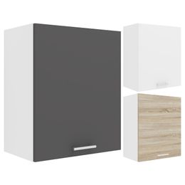 Vcm Küchenschrank hängend Maße ca. H. 60 x B. 50 x T. 31 cm Hängeschrank mit zwei Fächern Küchenmöbel – Esilo