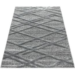 Teppich Ayyildiz Teppiche "PISA 4706" Teppiche Gr. B/L: 240 cm x 340 cm, 20 mm, 1 St., grau Esszimmerteppiche