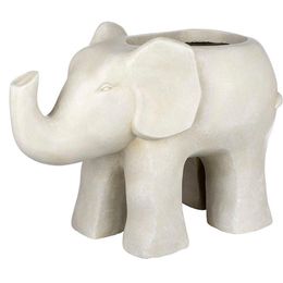Übertopf Gilde "Pflanztopf Elefant" Pflanzgefäße Gr. B/H/T: 16 cm x 26 cm x 14 cm, beige Übertöpfe
