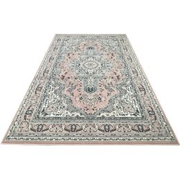 Teppich Home Affaire "Oriental" Teppiche Gr. B/L: 190 cm x 280 cm, 7 mm, 1 St., rosa Orientalische Muster Orient-Optik, mit Bordüre, Teppich, Kurzflor, Weich, Pflegeleicht