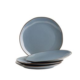 Mäser Mäser Dessertteller, Keramik Nottingham (Farbe: Blau / Grau)