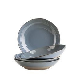 Mäser Mäser Suppenteller, Keramik Nottingham (Farbe: Blau / Grau)