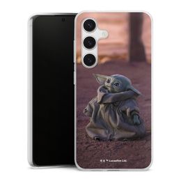 DeinDesign Galaxy S24 Handy Silikon H&uuml;lle Case transparent Handyh&uuml;lle The Child Star Wars Baby Yoda Silikon Case