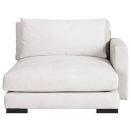 Recamiere LeGer Home by Lena Gercke "Tvinna, wahlweise links oder rechts bestellbar" Sofas Gr. B/H/T: 102cm x 76cm x 151cm, Samtoptik, Recamiere rechts, beige (creme)