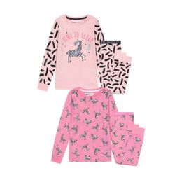 MINOTI Schlafanzug 2er-Pack Schlafanzüge (1y-8y), rosa, 80-86cm, Rosa