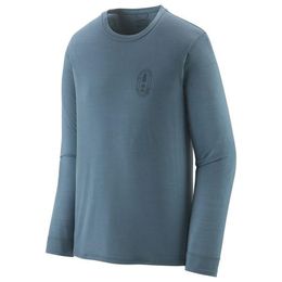 Patagonia - L/S Cap Cool Merino Graphic Shirt - Merinoshirt Gr XS blau/grau