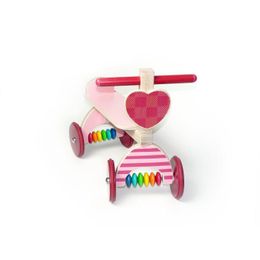Hess Spielzeug Rutscher Holzspielzeug Rutscher mit Herz rosa BxLxH 410x190x340mm NEU