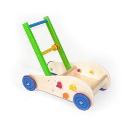 Hess Spielzeug Lauflernwagen Holzspielzeug Lauflernwagen mit bunten Elementen BxLxH 490x300x430mm N